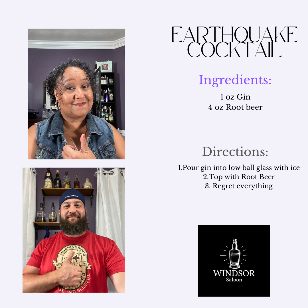 Sip and Shake: An Earthquake Cocktail Guide - The Windsor Saloon